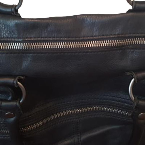 Linea Pelle | Bags | Linea Pelle Black Dylan Foldover Tote | Poshmark